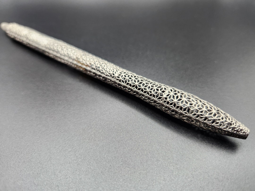 The Aether Titanium 3D Printed Lattice Click Pen - Etsy