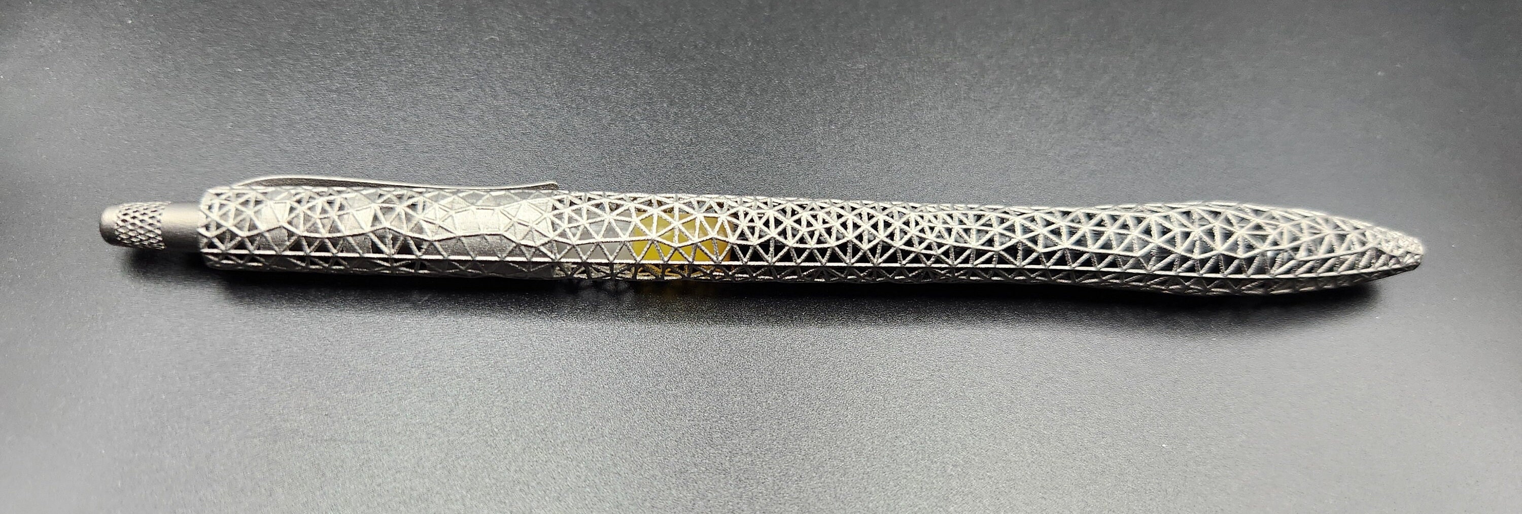 The Aether design 2 Titanium 3D Printed Lattice Click Pen - Etsy