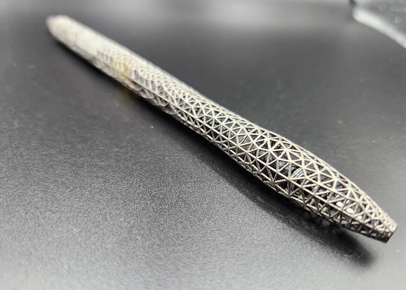 The Aether (design #2) - Titanium 3D Printed Lattice Click Pen - Etsy