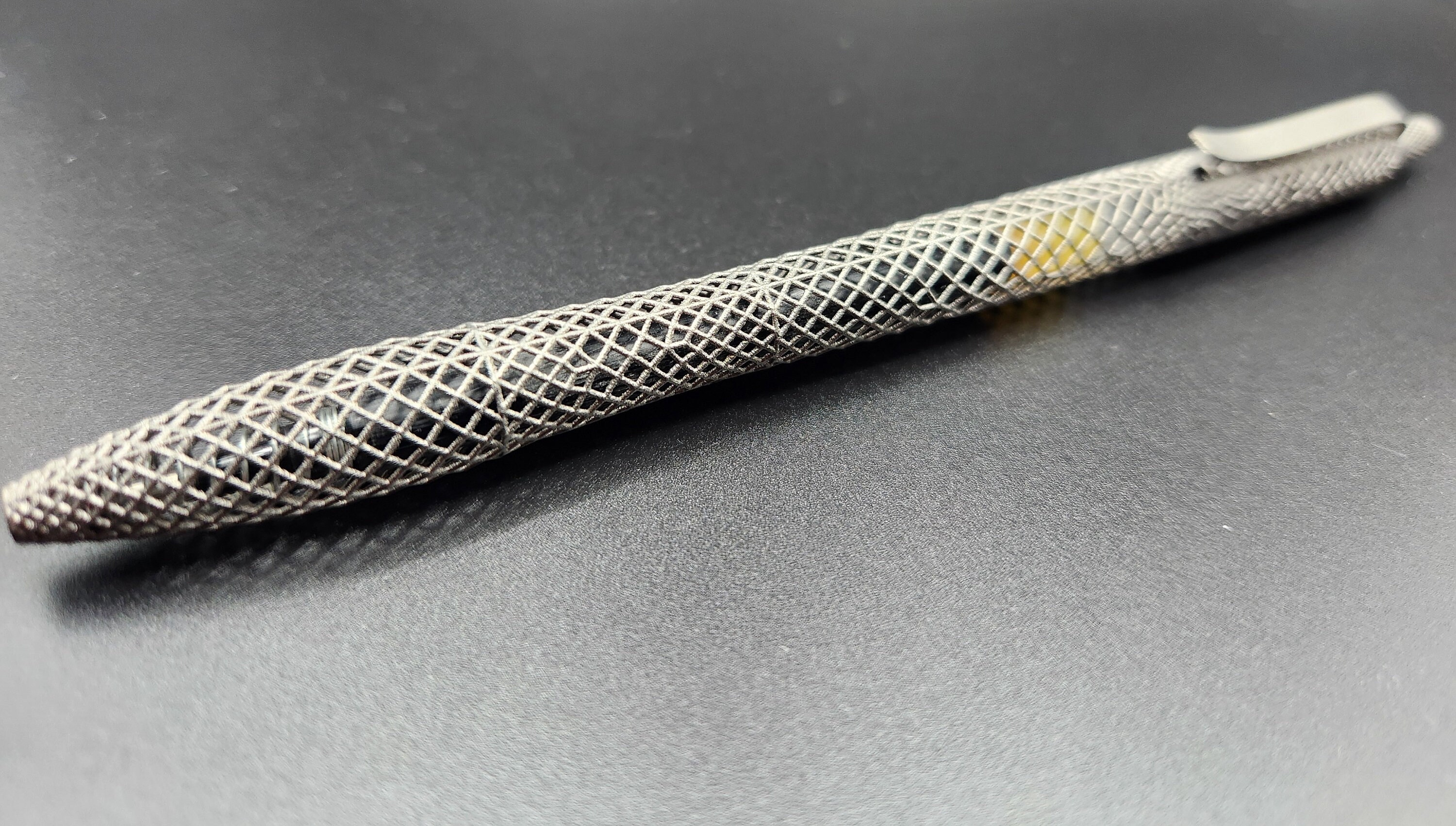 The Aether design 3 Titanium 3D Printed Lattice Click Pen - Etsy