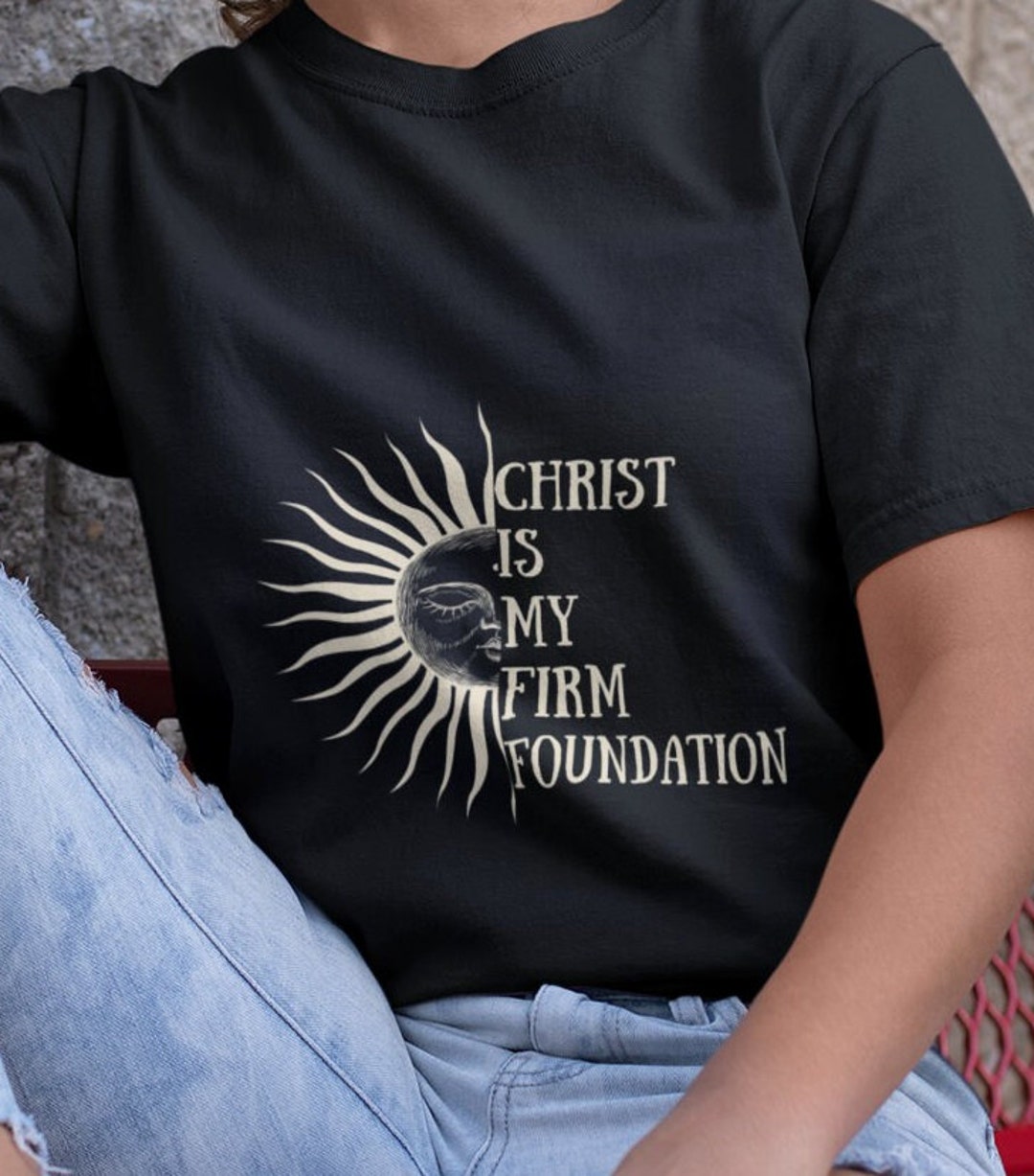 Christ is My Firm Foundation Heavy Cotton Tee - Etsy