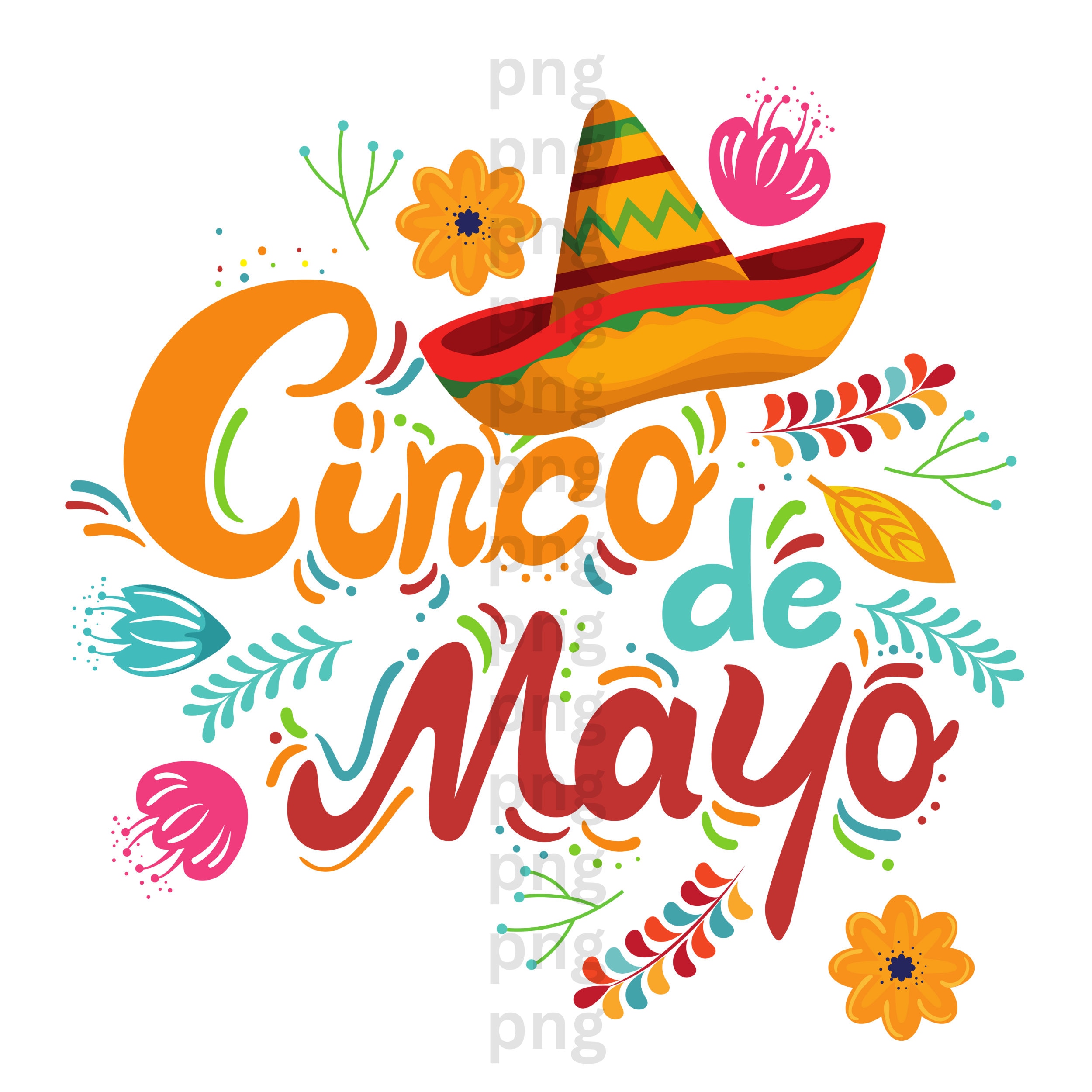 Cinco De Mayo Png Sublimation Design Download, Mexican Png, Cinco De ...