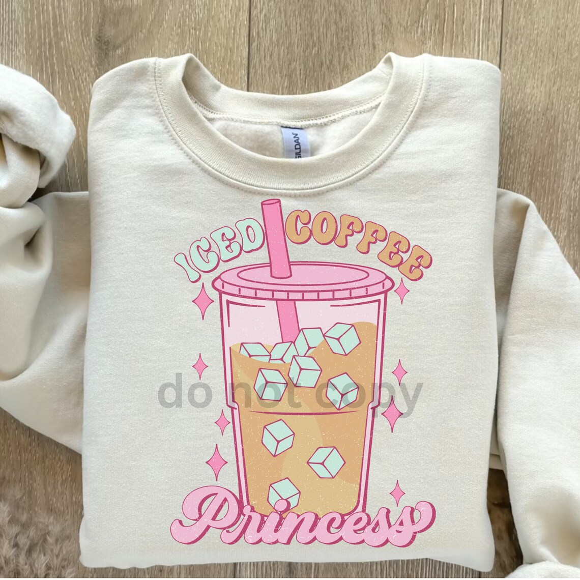 Iced Coffee Princess Png/cute Iced Coffee Sublimation/iced Coffee Png ...