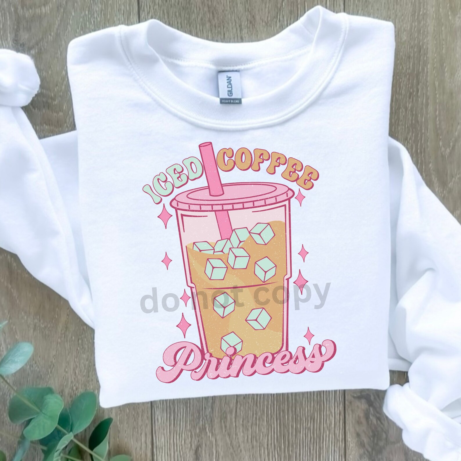 Iced Coffee Princess Png/cute Iced Coffee Sublimation/iced Coffee Png ...