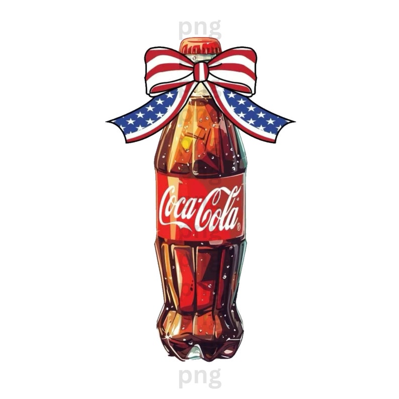 Coca Cola USA Bow PNG, 4th of July PNG, Coca Cola Png, Digital Download ...