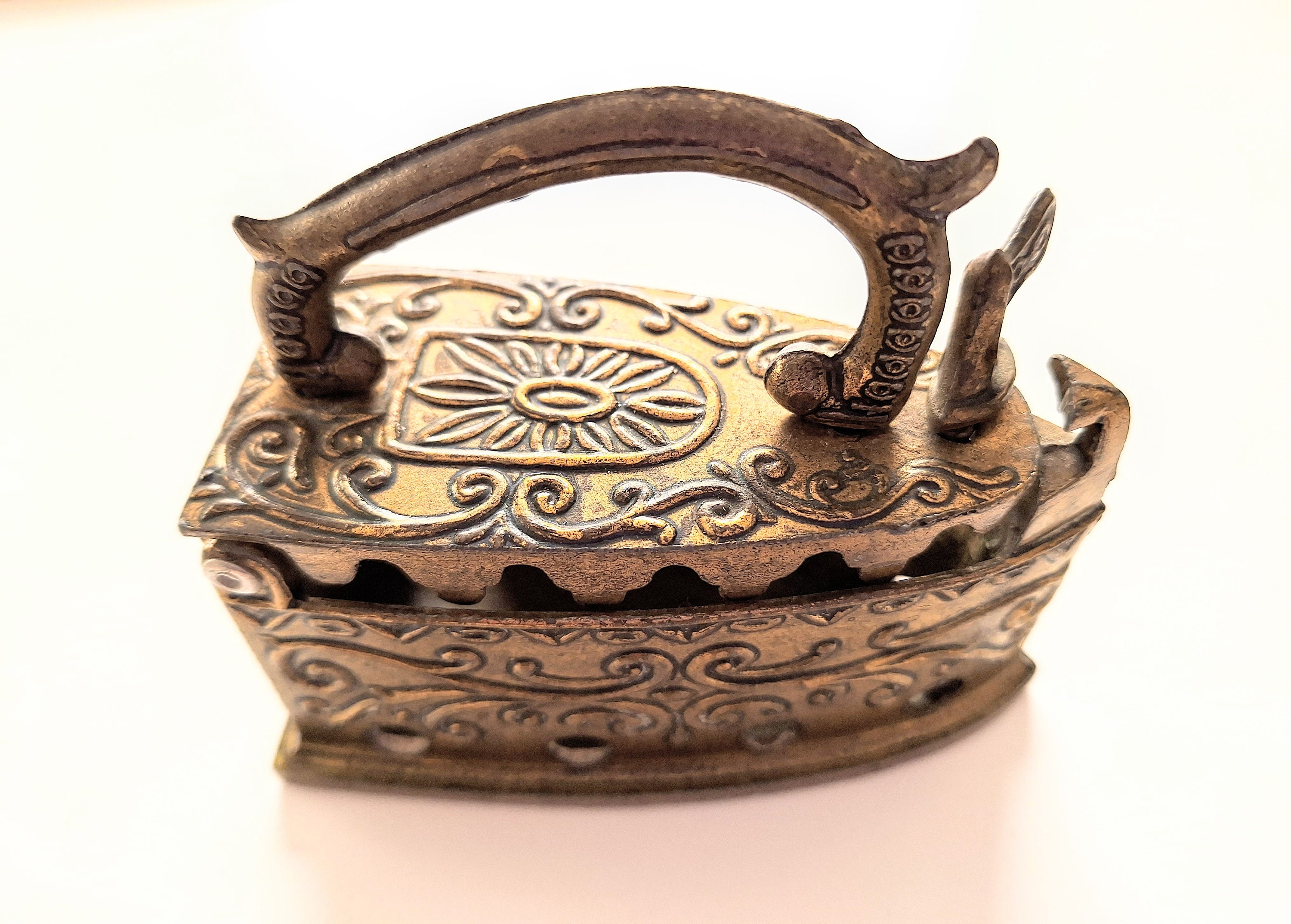 Vintage Brass Iron Made in Italy, Decorative Small Iron, Collectible ...