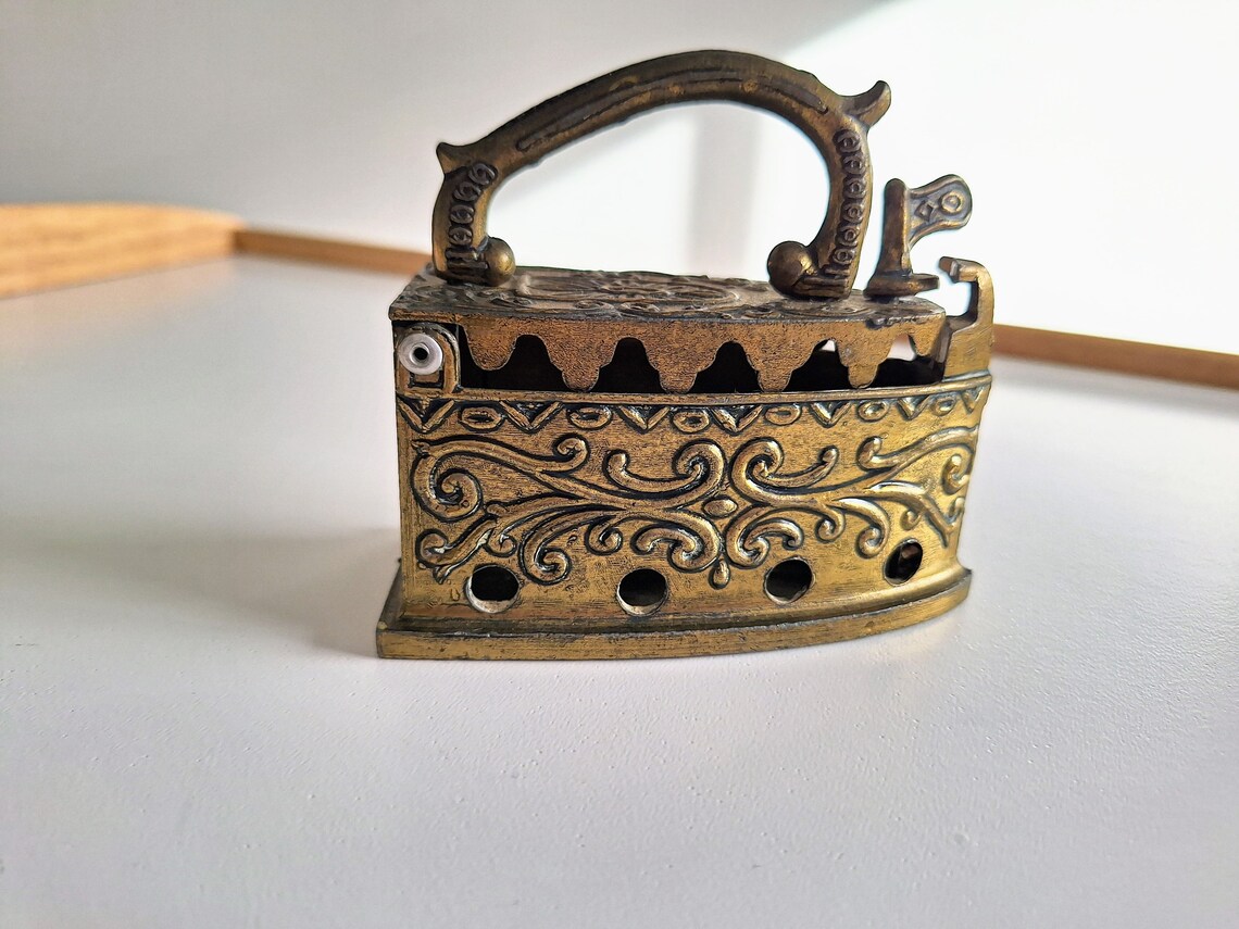 Vintage Brass Iron Made in Italy, Decorative Small Iron, Collectible ...