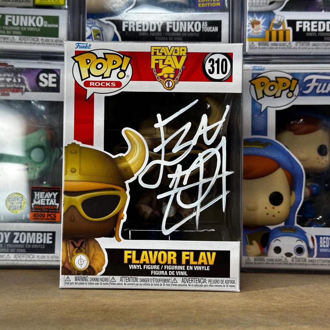 Autographed Flavor Flav Funko Pop #310 - Rare Collectible - Etsy