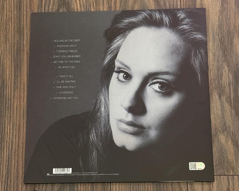 Adele - 21 Vynil Record Signed by Adele COA Authenticated - Etsy