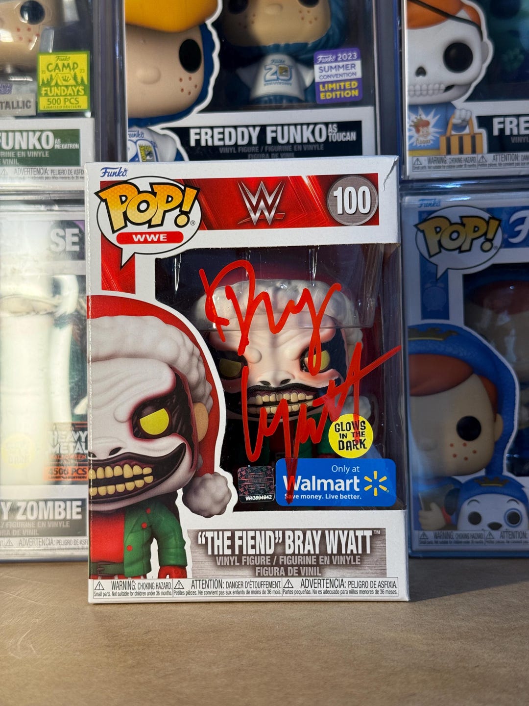 Funko Pop 100 – Wwe – “THE FIEND” Bray Wyatt Signed - Coa Authenticated ...
