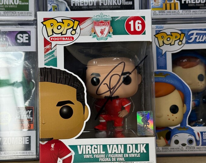 Funko Pop! Liverpool - Virgil Van Dijk #16 - SIGNED RARE - Etsy