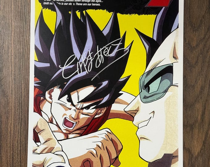 DRAGON BALL Z, Signed Movie Poster, Autographed by Akira Toriyama ...