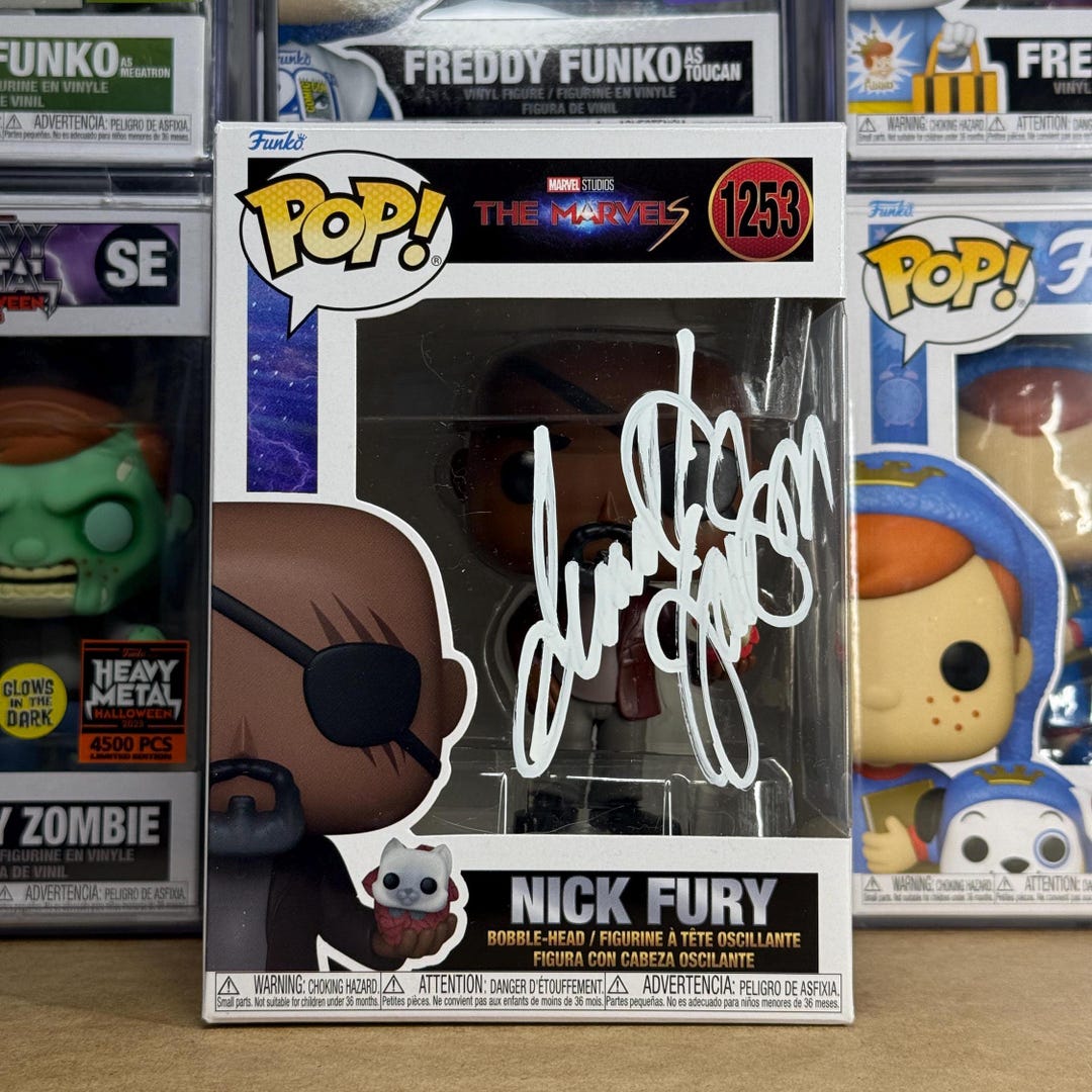Funko Pop 1253 – the Marvels – NICK FURY - Signed With COA - Etsy