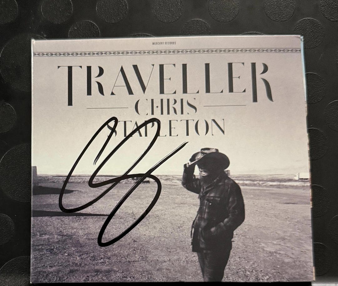 Signed Chris Stapleton - Traveller CD With Coa - Free Protective Case ...