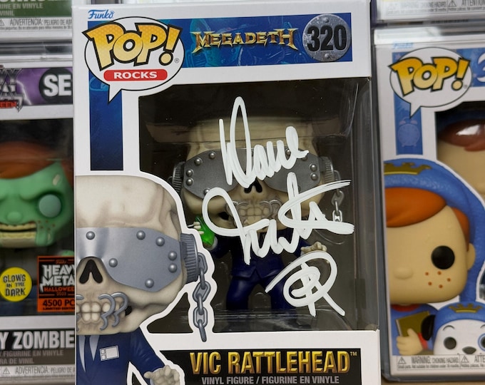 Funko Pop 320 – Megadeath – VIC RATTLEHEAD Signed With COA - Etsy