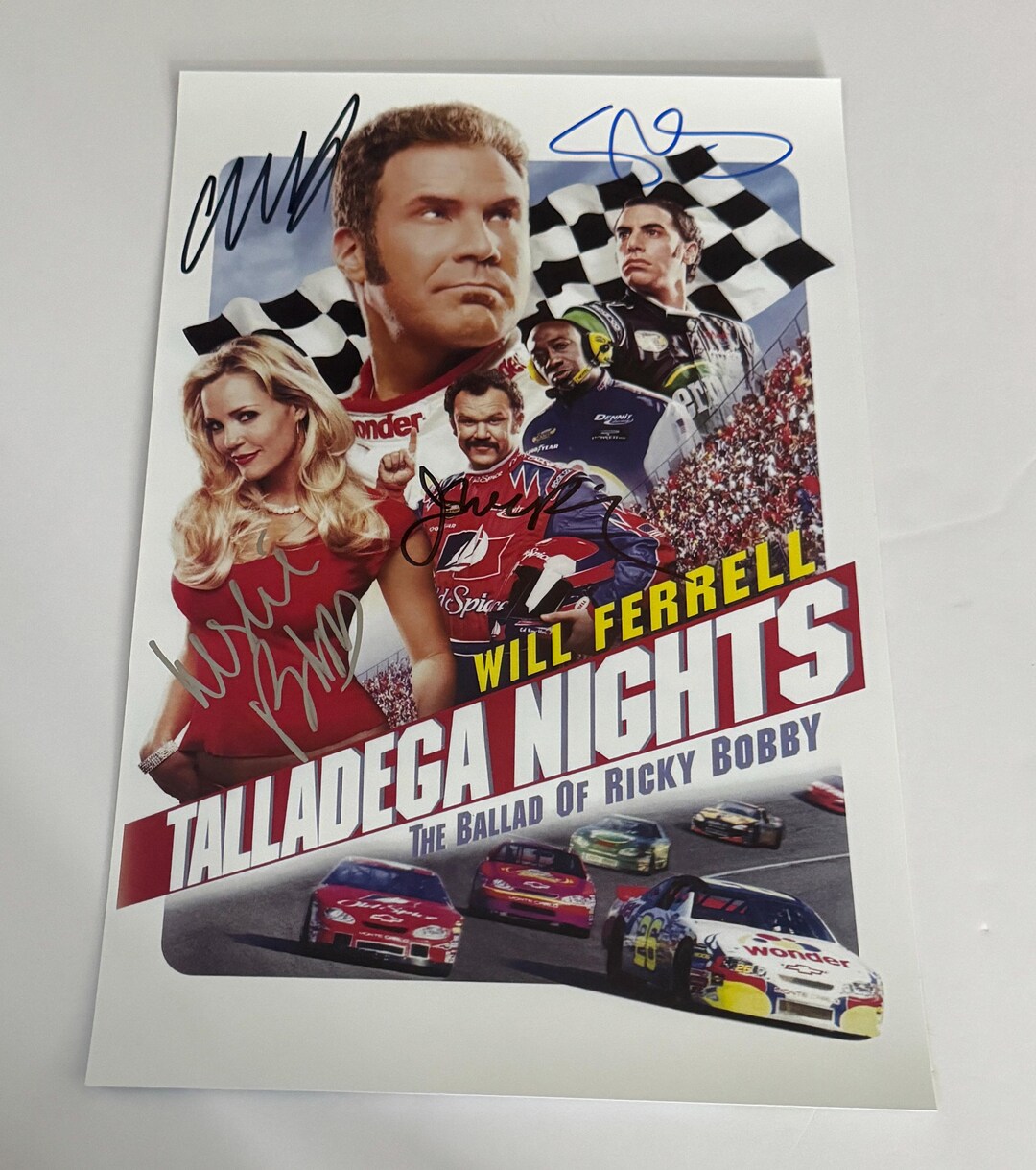 TALLADEGA NIGHTS, Signed Poster, Autographed by Jwill Ferrell, John C ...