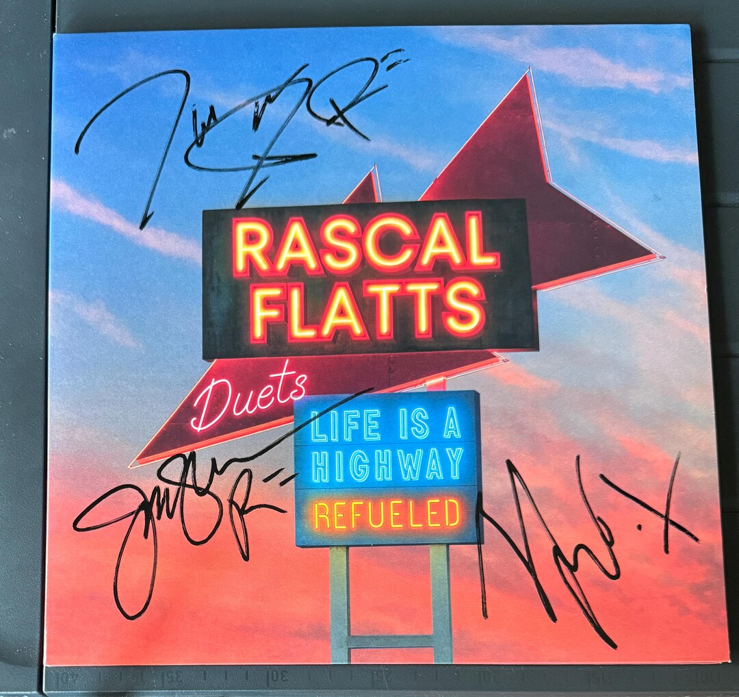 Signed Rascal Flatts 'life is a Highway' Vinyl Record - Authenticated ...