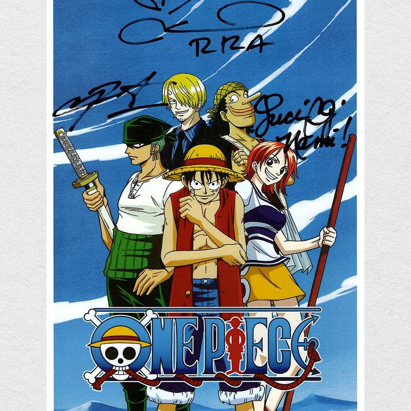 Signed One Piece Poster - Etsy