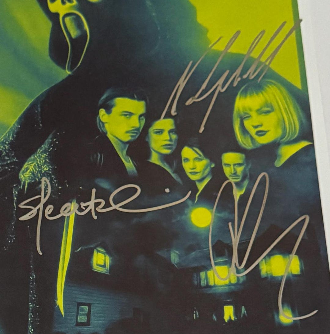 SCREAM Signed Movie Poster, Autographed by Neve Campbell, Drew ...