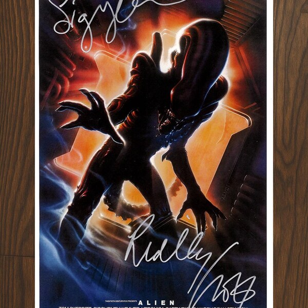 Signed Aliens Poster - Etsy