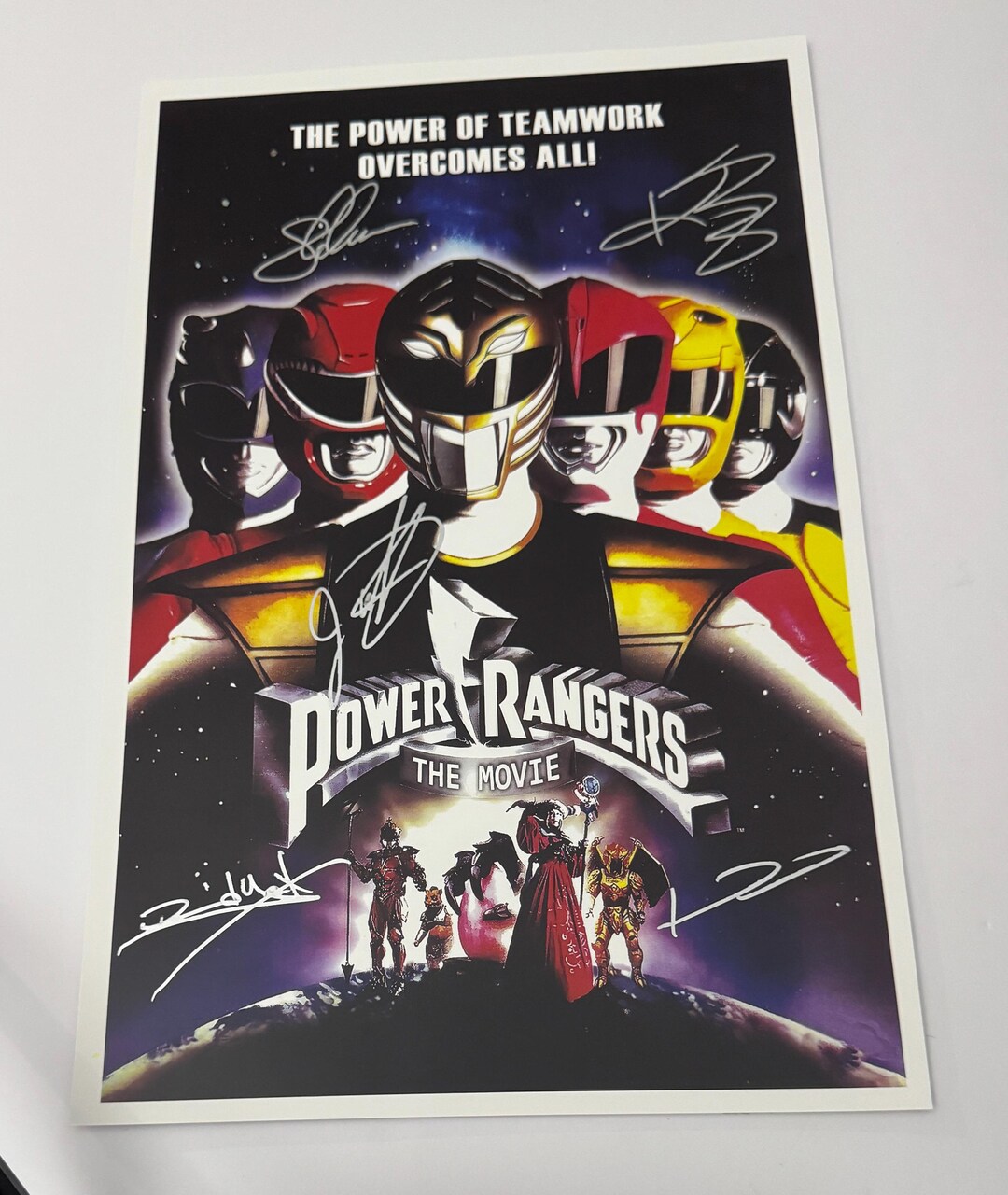 POWER RANGERS, Signed Poster, Autographed by Jason David Frank, Karan ...