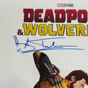 DEADPOOL & Wolverine Signed Movie Poster by 2 Cast Members - COA ...