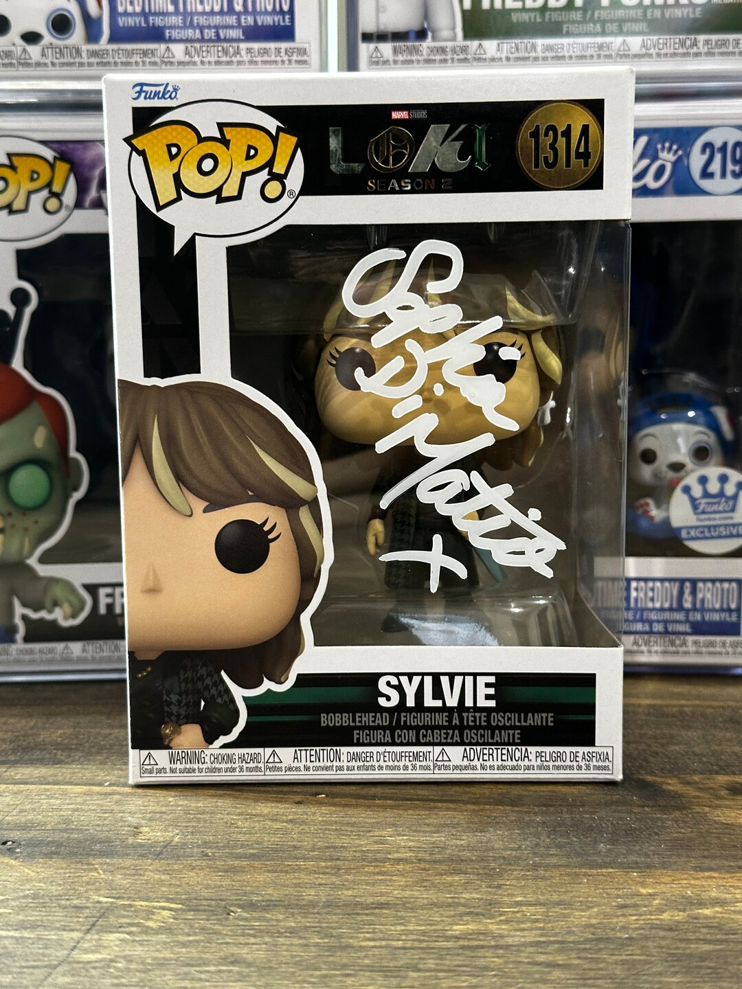 FUNKO POP 1314 Loki SYLVIE Signiert von Sophia Di Martino mit ...