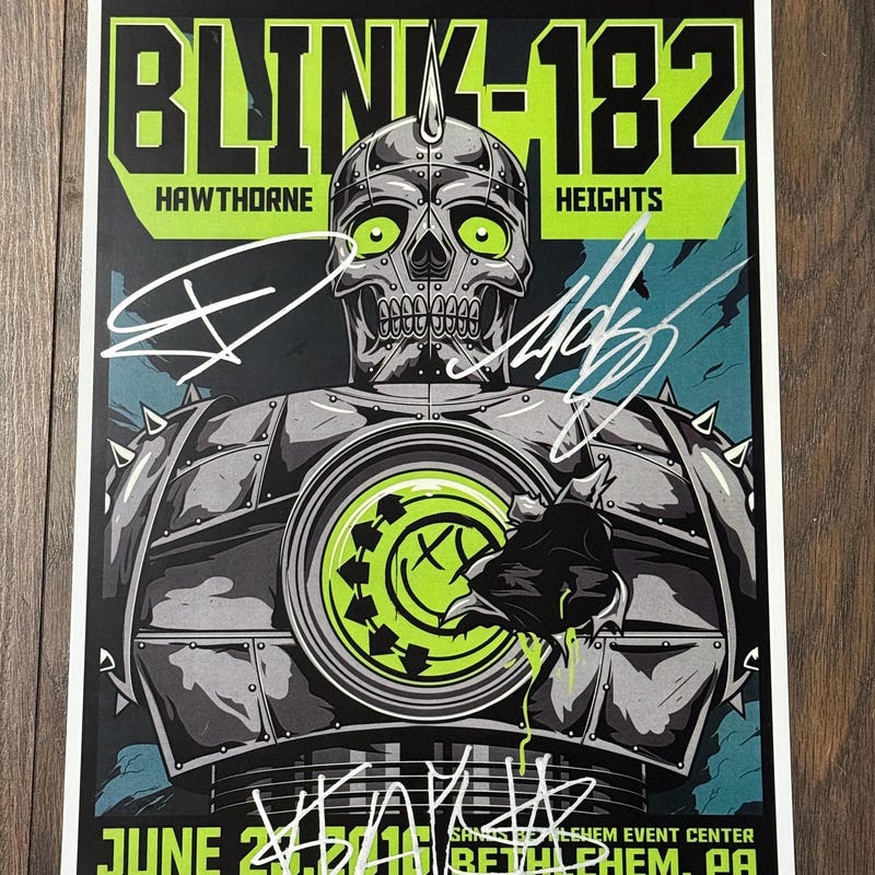 Blink 182 Poster - Etsy