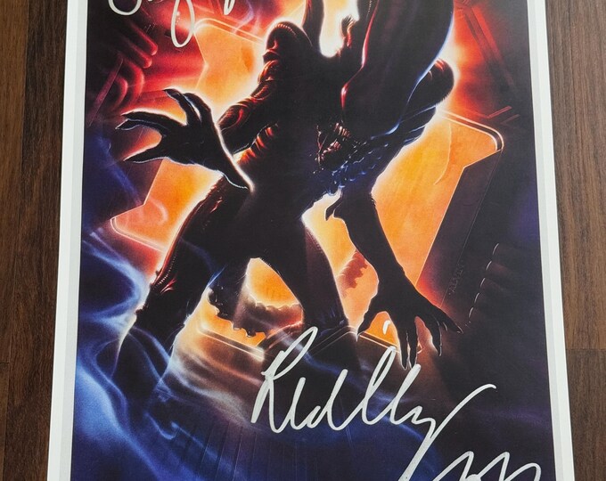 Alien 1979 Signed by Sigourney Weaver 35mm Orginal Filmcell , we ...