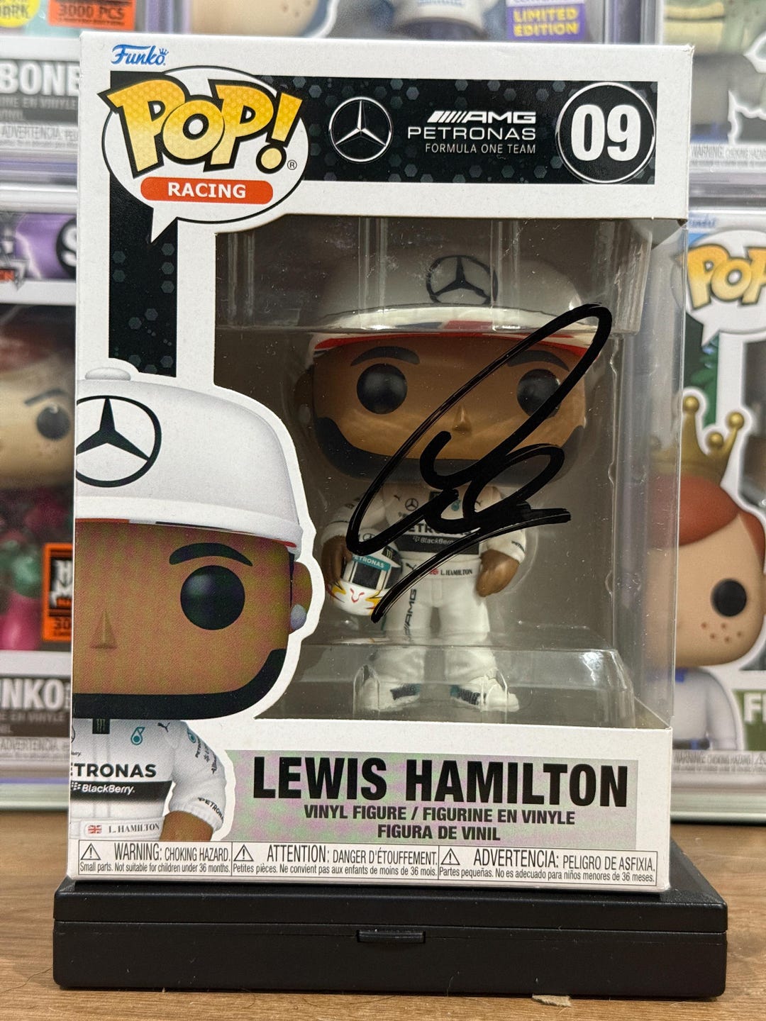 Funko Pop 09 – AMG Petronas Formula One Team – Lewis Hamilton Signed - Coa Authenticated - Free ...