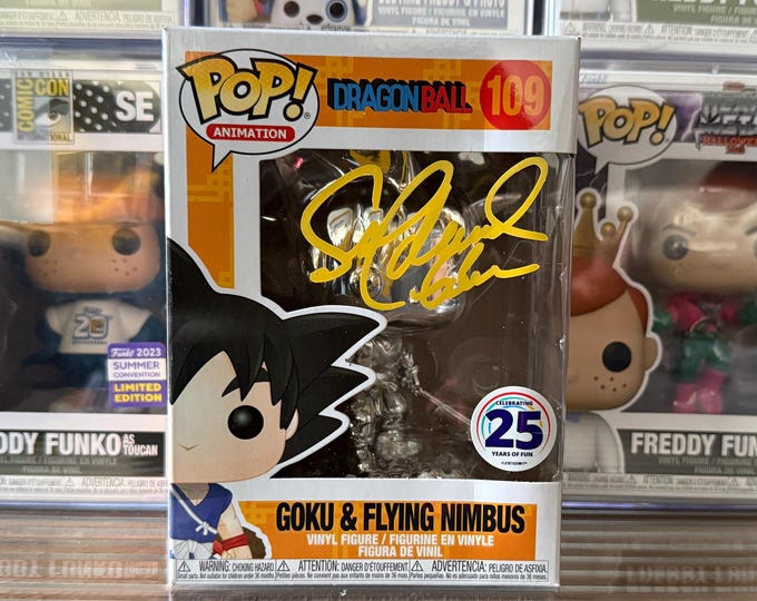 Funko Pop 109 – Dragon Ball Z – GOKU Signed With COA - Etsy