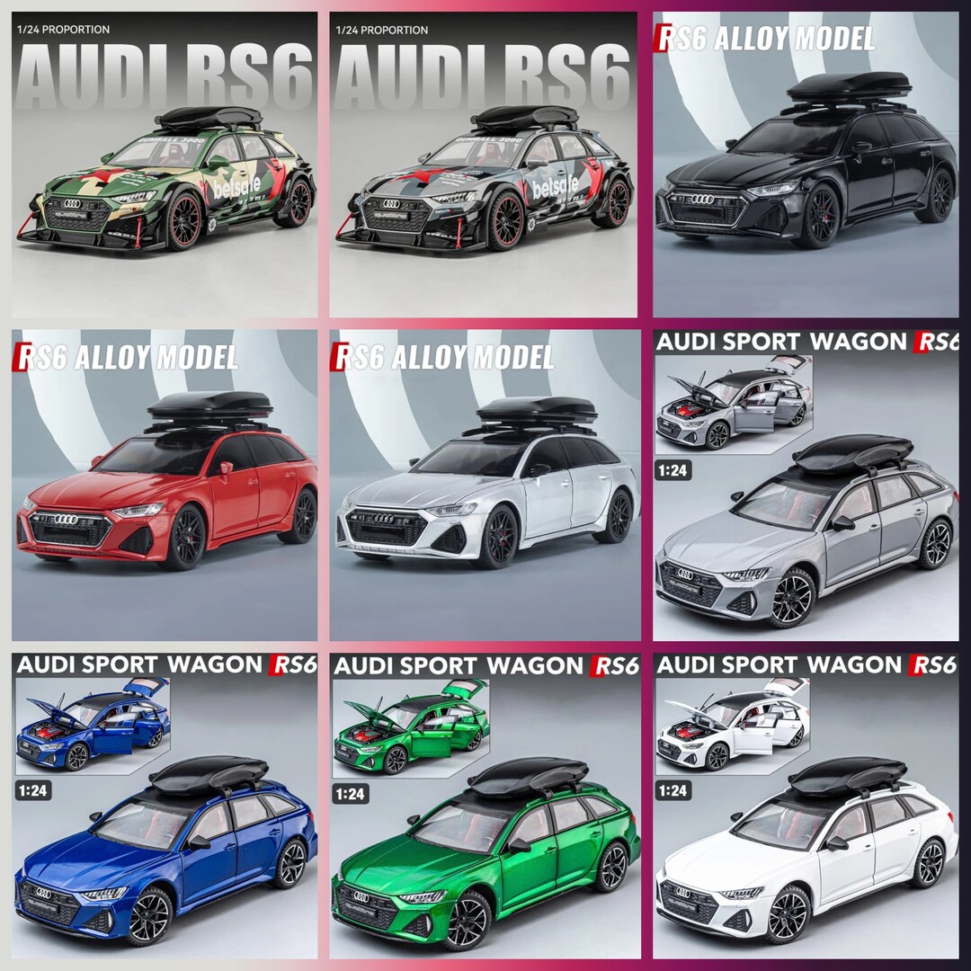 1:24 Audi RS6 DTM Quattro Modified Vehicle Alloy Toy Car Model - Etsy