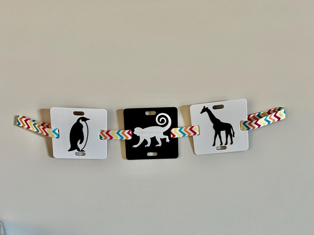 Newborn High Contrast Cards With Stroller Band - Black & White Visual ...