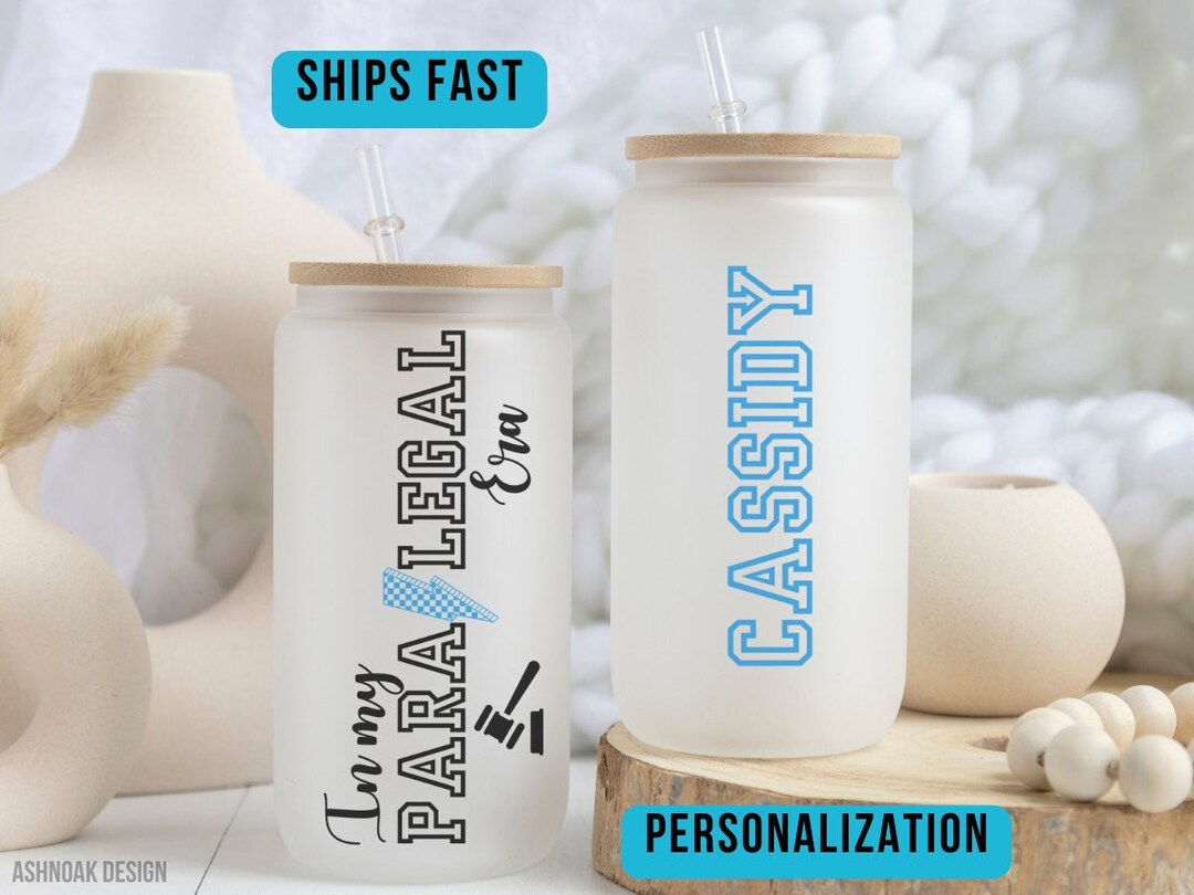 Personalized Paralegal Iced Coffee Tumbler, Paralegal Coffee Cup ...