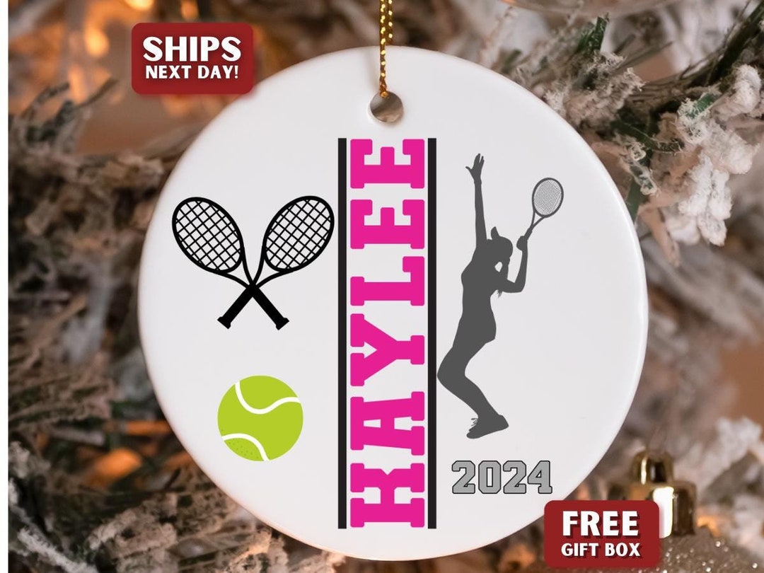 Personalized Tennis Ornament Custom Christmas Tennis Player Ornament ...