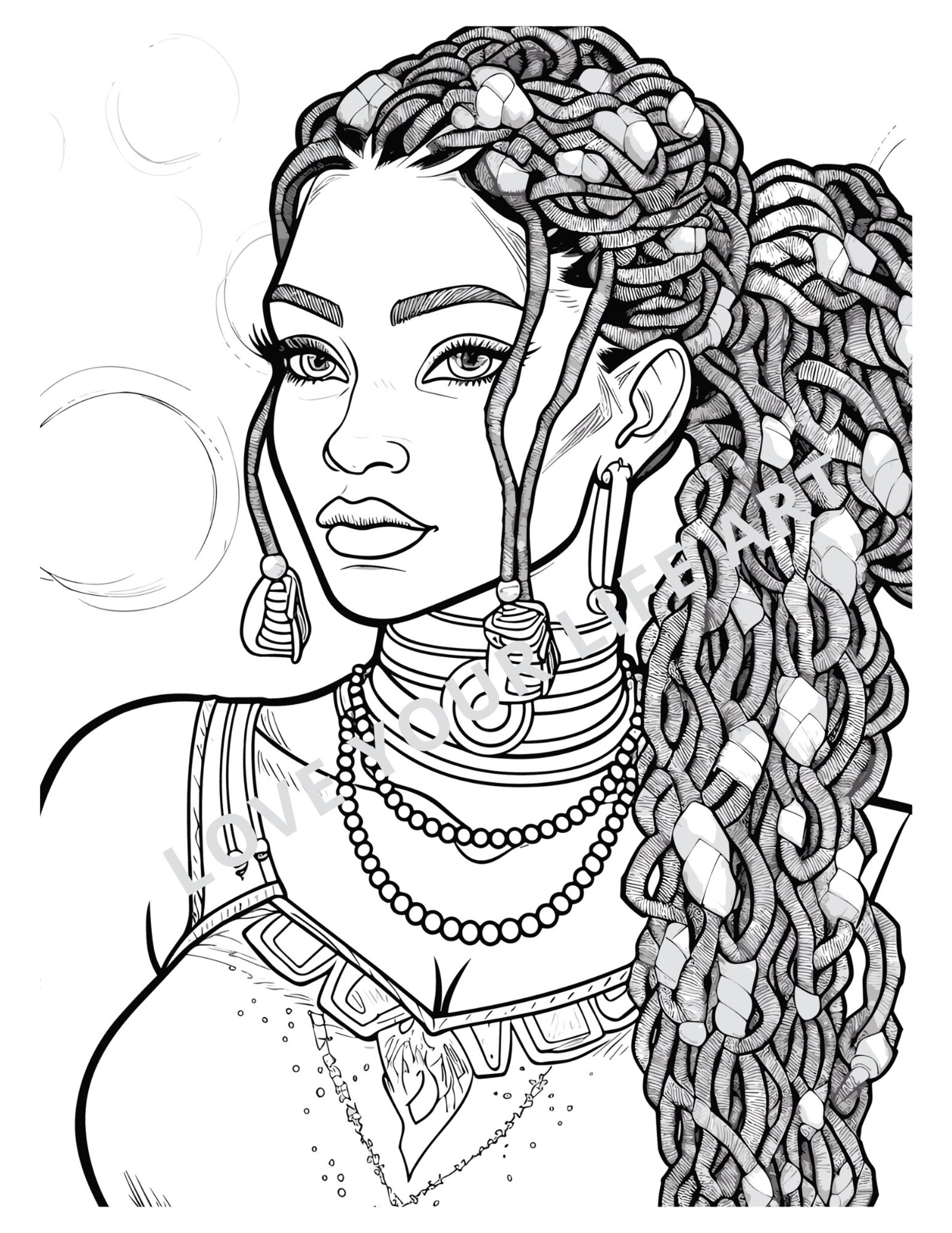 Shades of Beauty** Beautiful Natural Black Women Coloring Pages - Etsy
