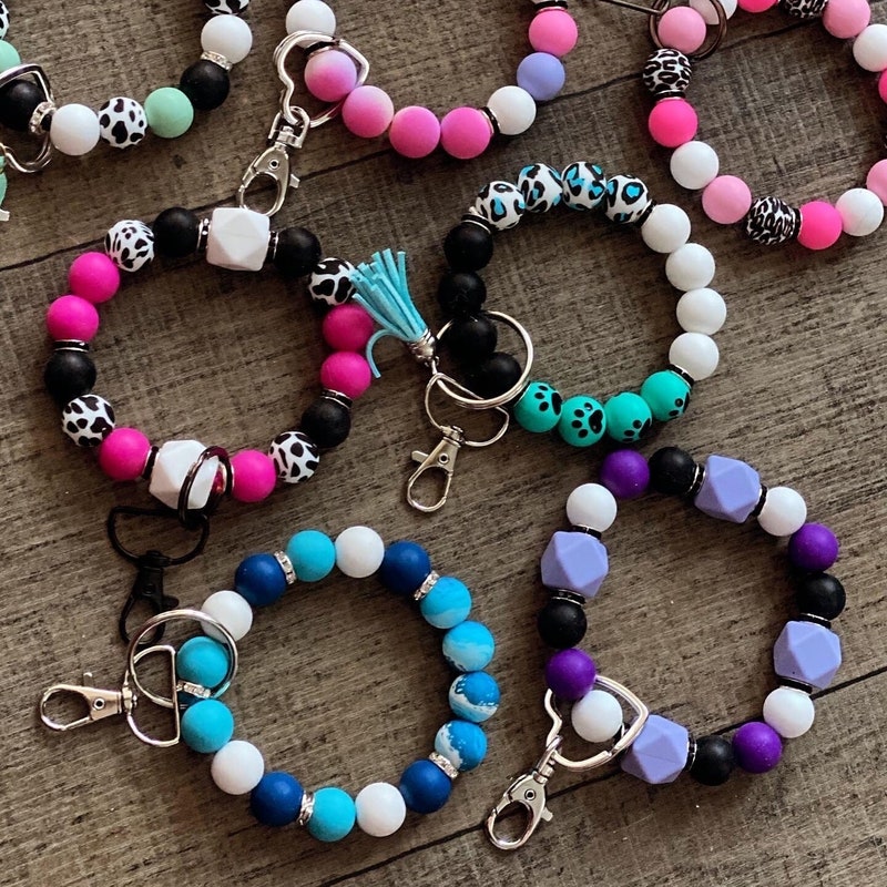 Silicone Wristlet Keychain - Etsy
