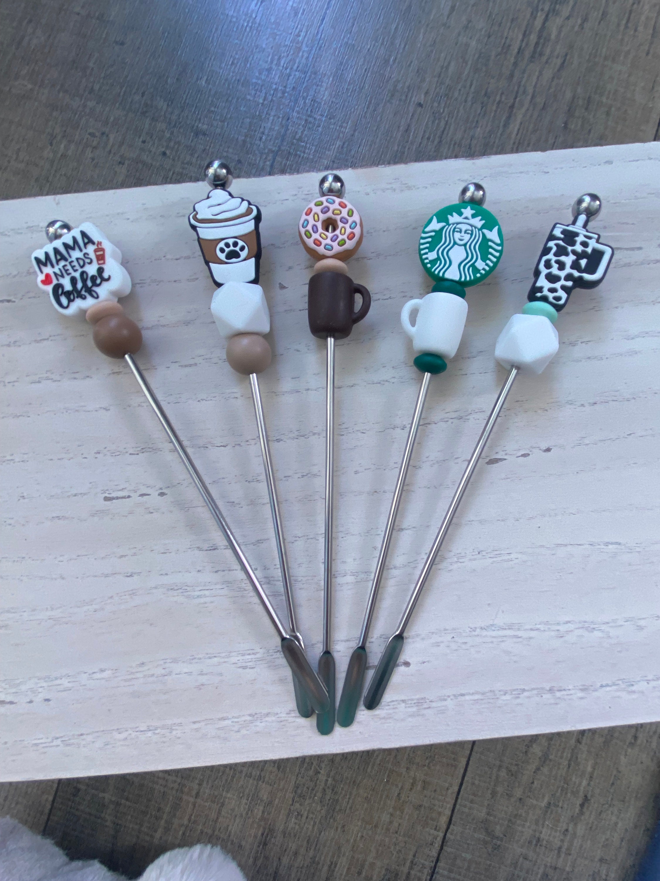 Beaded Drink Stirrer Coffee Stirrer Beaded Cocktail Stirrer Custom ...