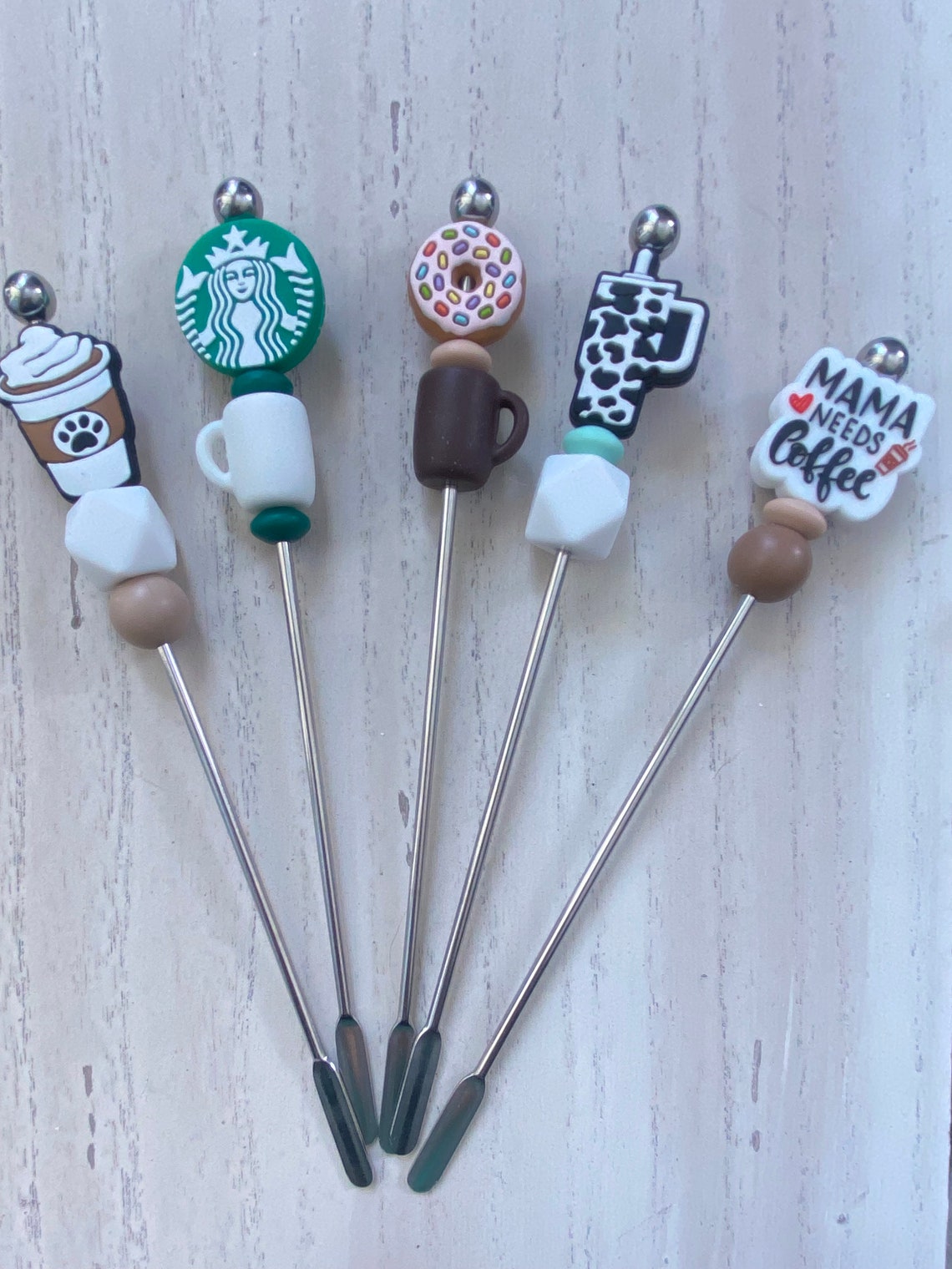 Beaded Drink Stirrer Coffee Stirrer Beaded Cocktail Stirrer Custom ...