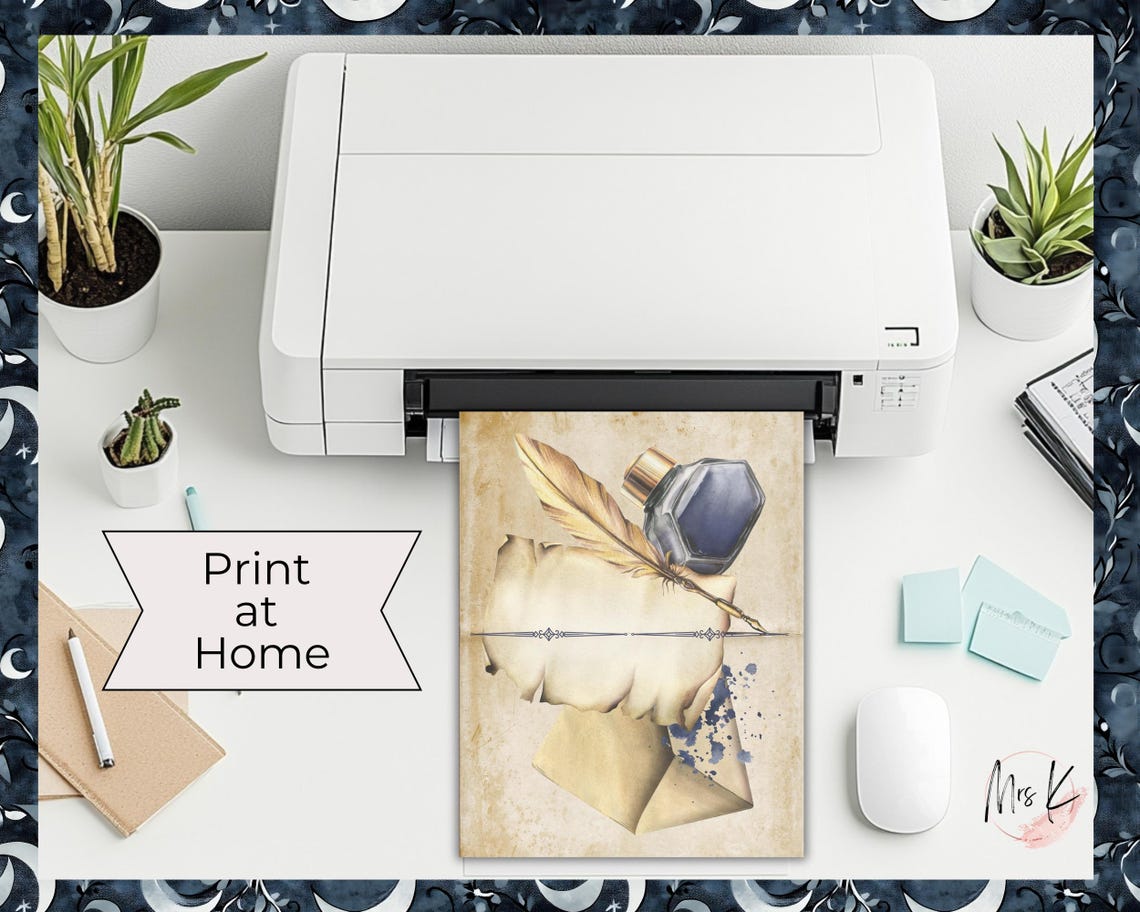 Printable Moonlight Messages Junk Journal Pages Vol 3 (digital Download ...