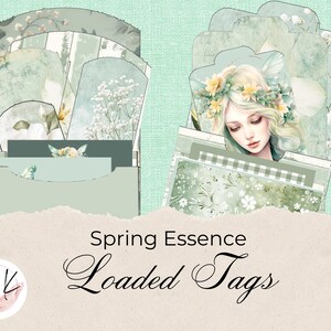 Printable Spring Loaded Tags, Junk Journal Ephemera (digital Files) - Etsy