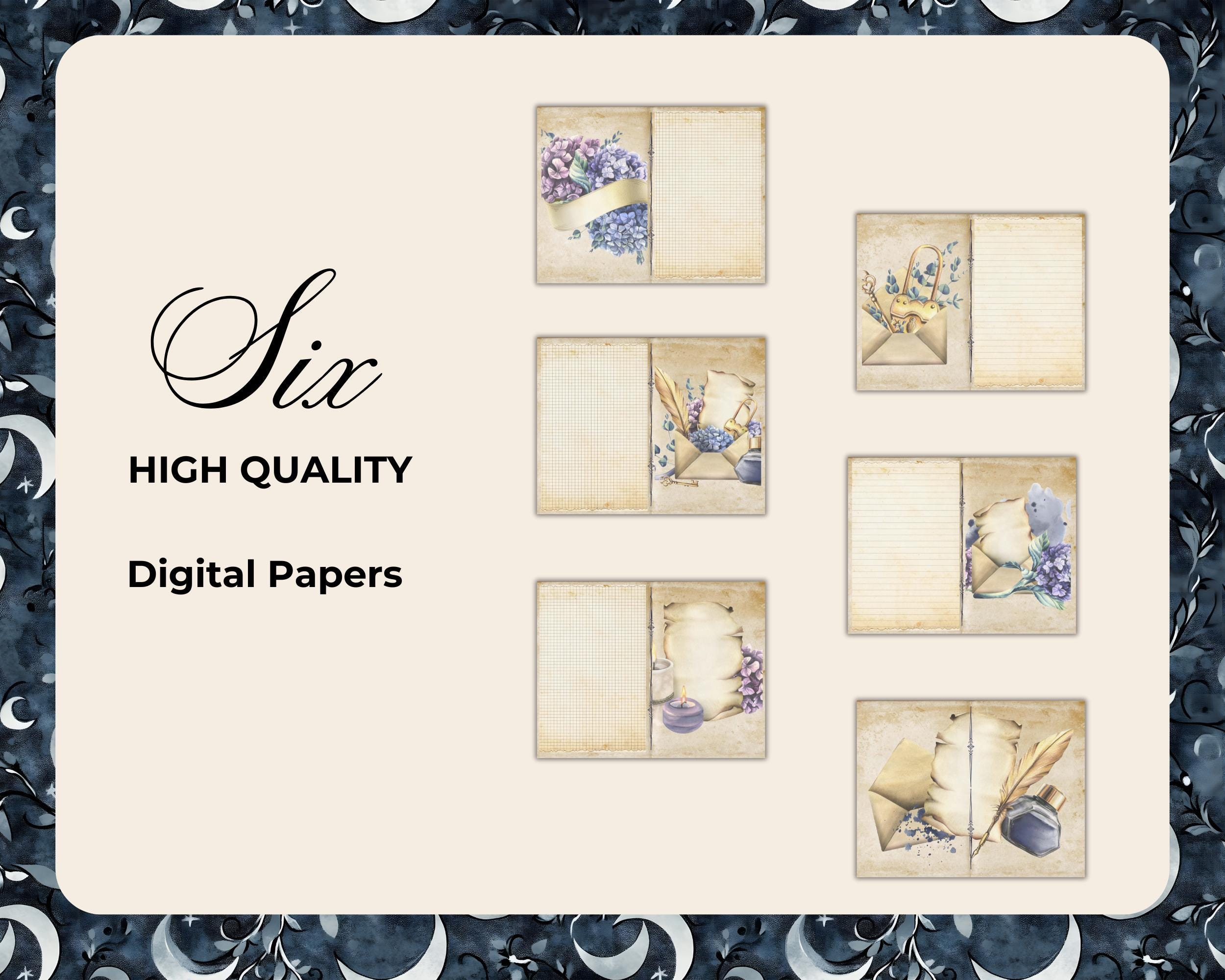 Printable Moonlight Messages Junk Journal Pages Vol 3 (digital Download ...