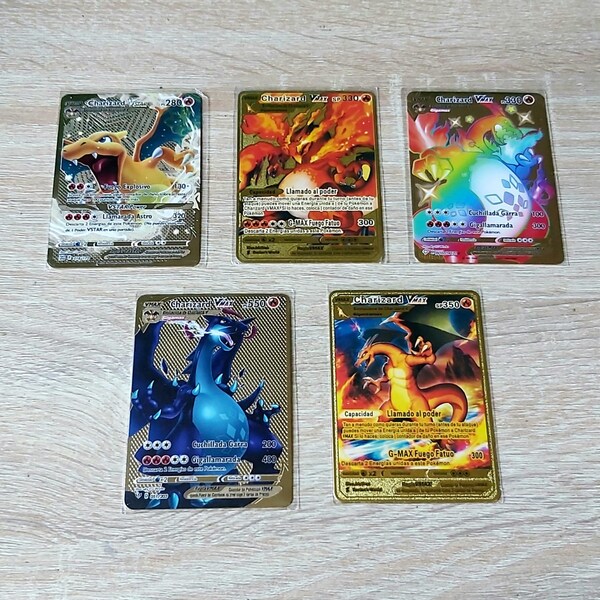 Gold Shiny Charizard Vmax - Etsy