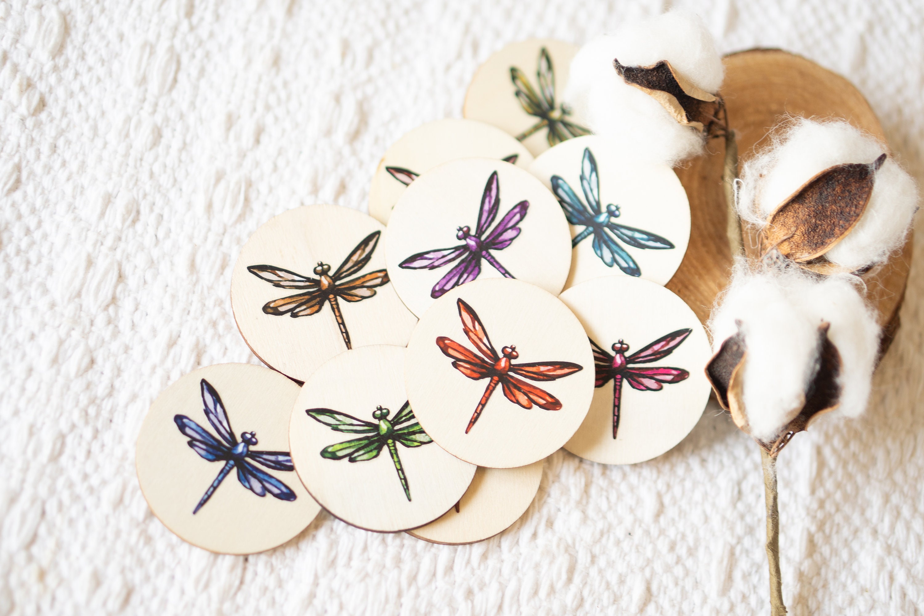 Kids' Dragonfly Memory Game, Montessori Learning Activity, Eco-friendly ...