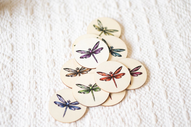 Kids' Dragonfly Memory Game, Montessori Learning Activity, Eco-friendly ...
