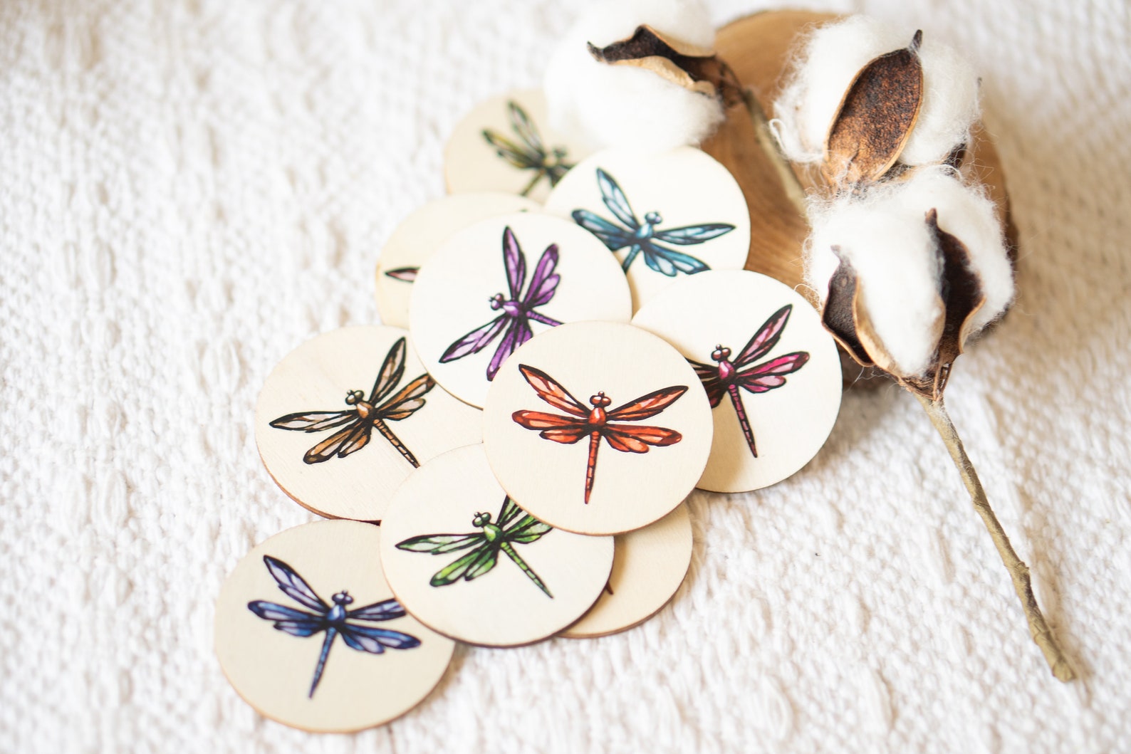Kids' Dragonfly Memory Game, Montessori Learning Activity, Eco-friendly ...