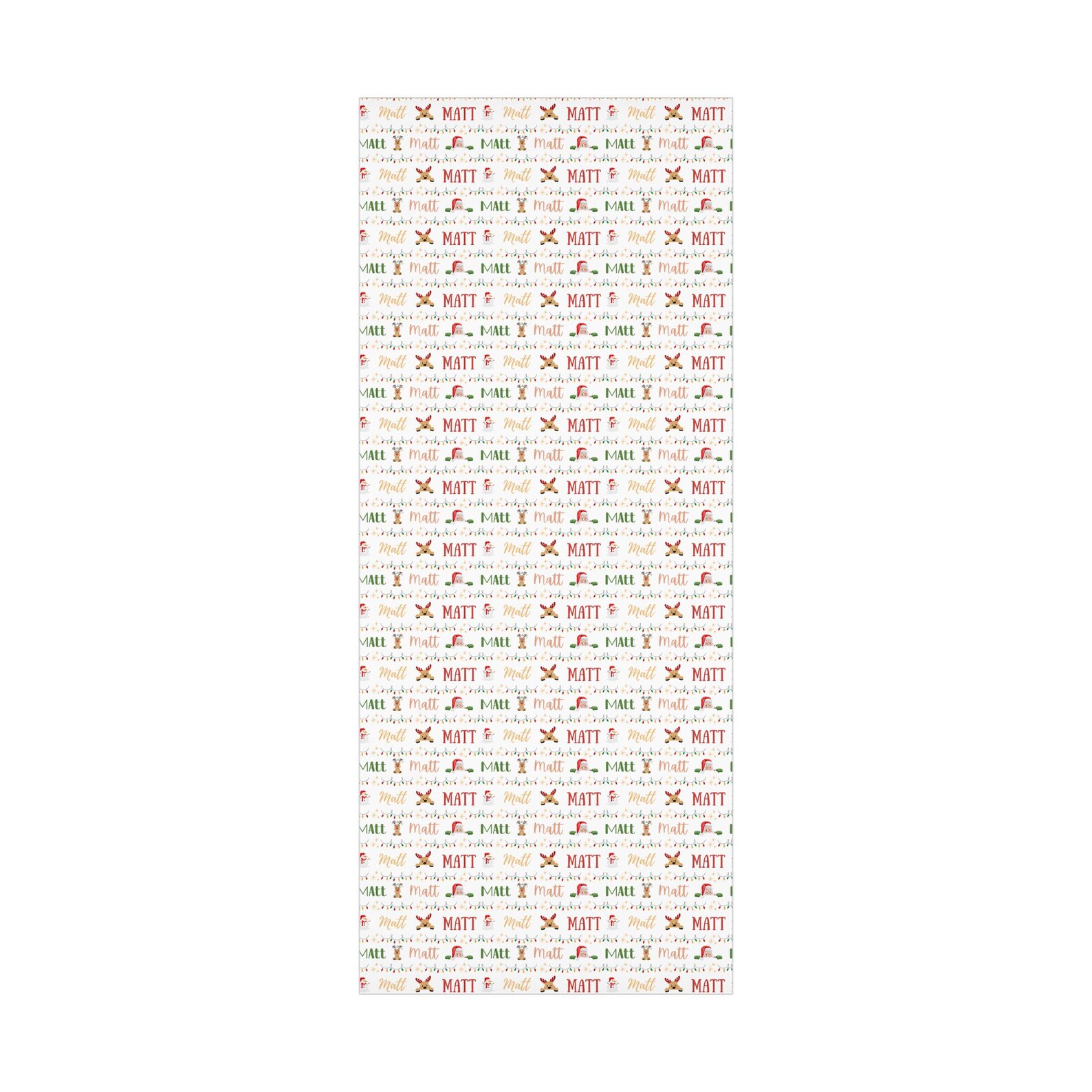 Christmas Personalized Wrapping Paper - Santa, Snowman, Reindeer ...