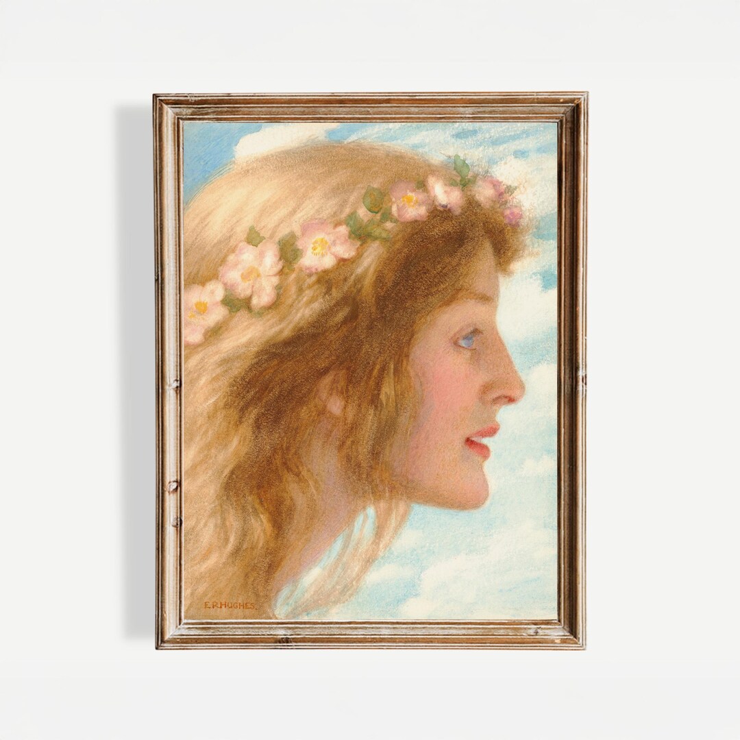 Day | Edward Robert Hughes | Victorian Wall Art | Vintage Painting ...
