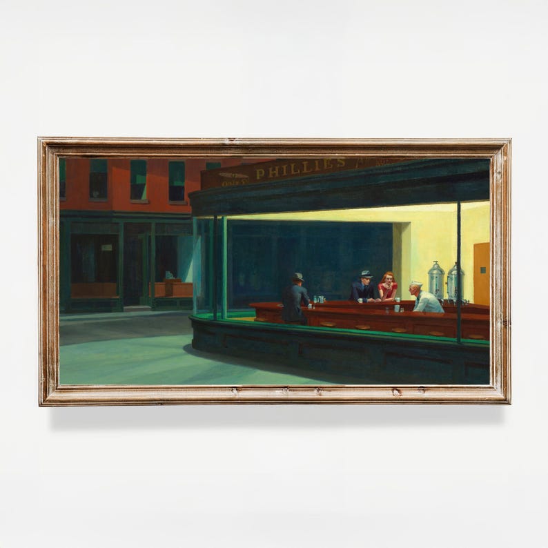 Nighthawks (1942) | Edward Hopper | Classic American Realism | Night ...