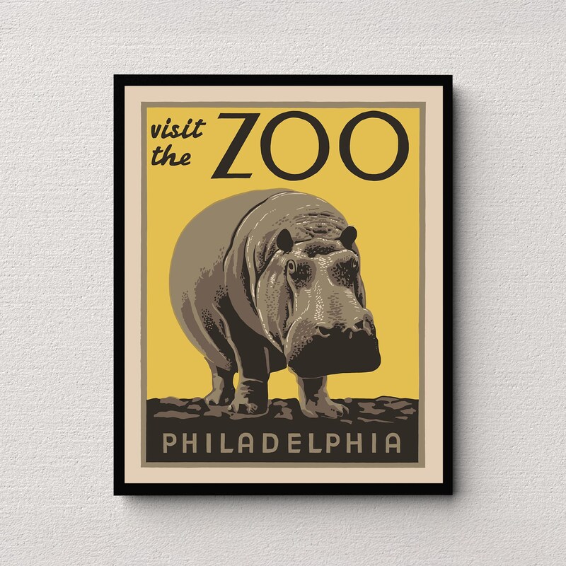 Visit the Zoo Posters - Etsy
